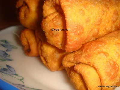 Pudachi Wadi /Coriander Rolls - Veenas Vegnation